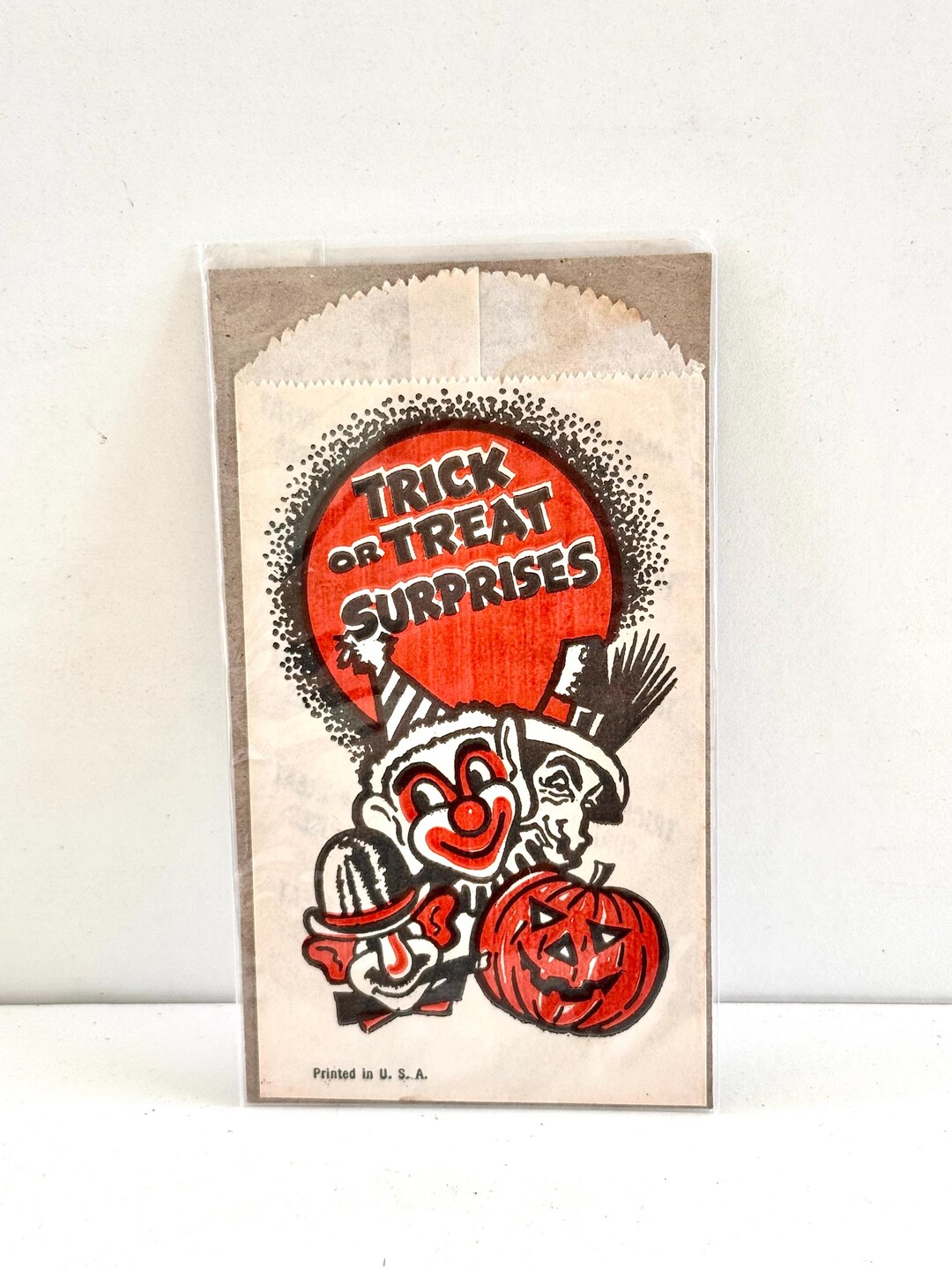 Vintage Halloween Candy Bag Trick or Treat - Etsy