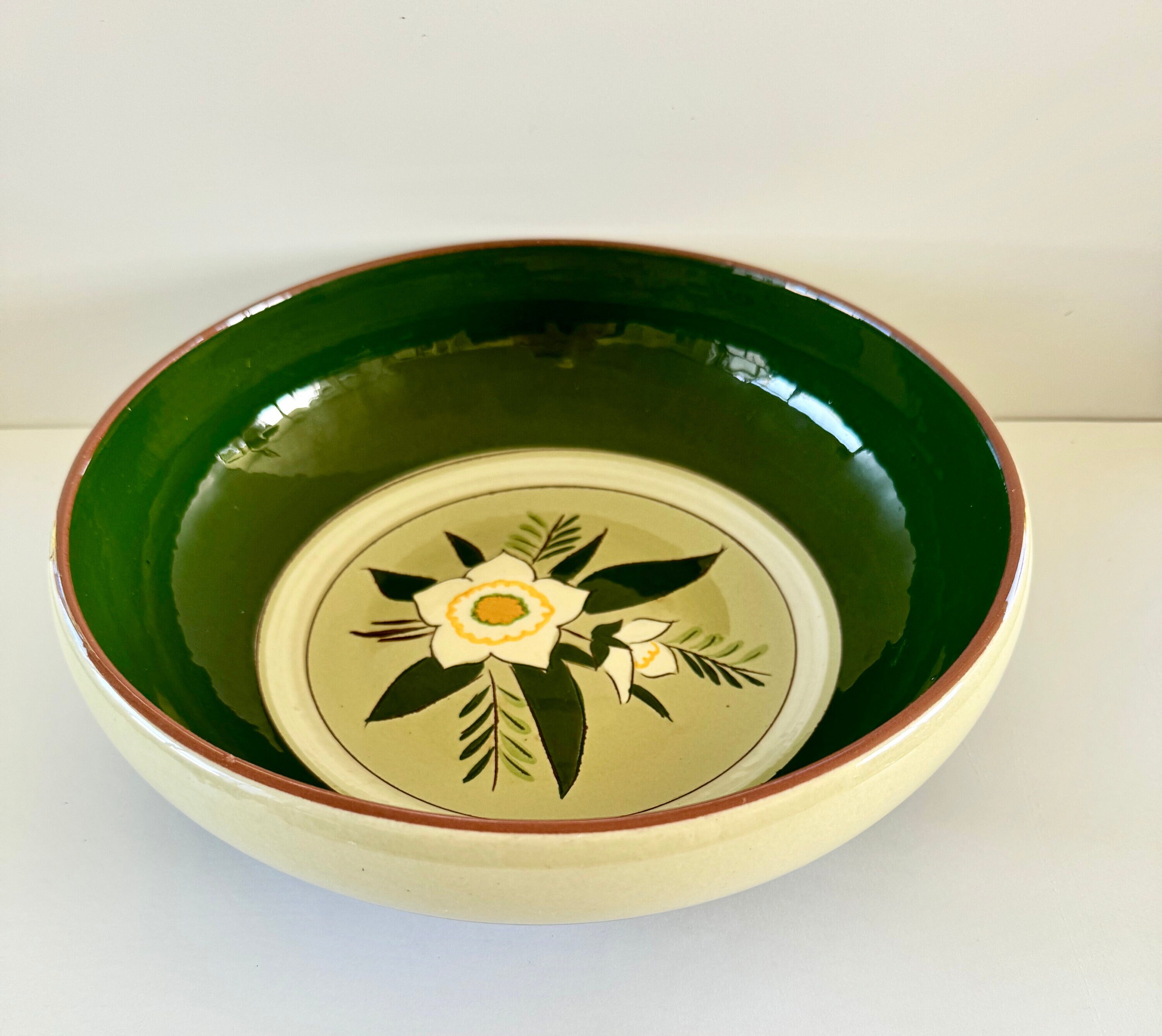 Vintage Stangl Pottery Star Flower 10 Serving Bowl - Etsy