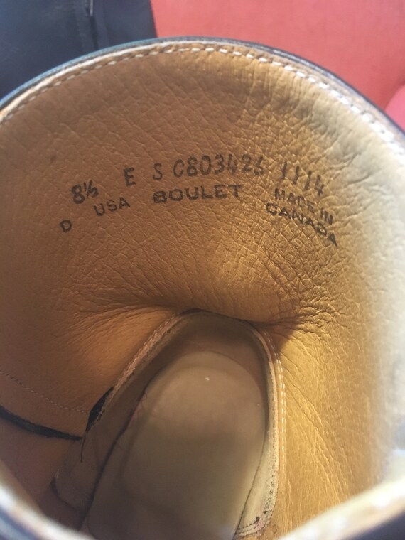 Boulet 1114 Black Western Dress Boot with Western Dre… - Gem