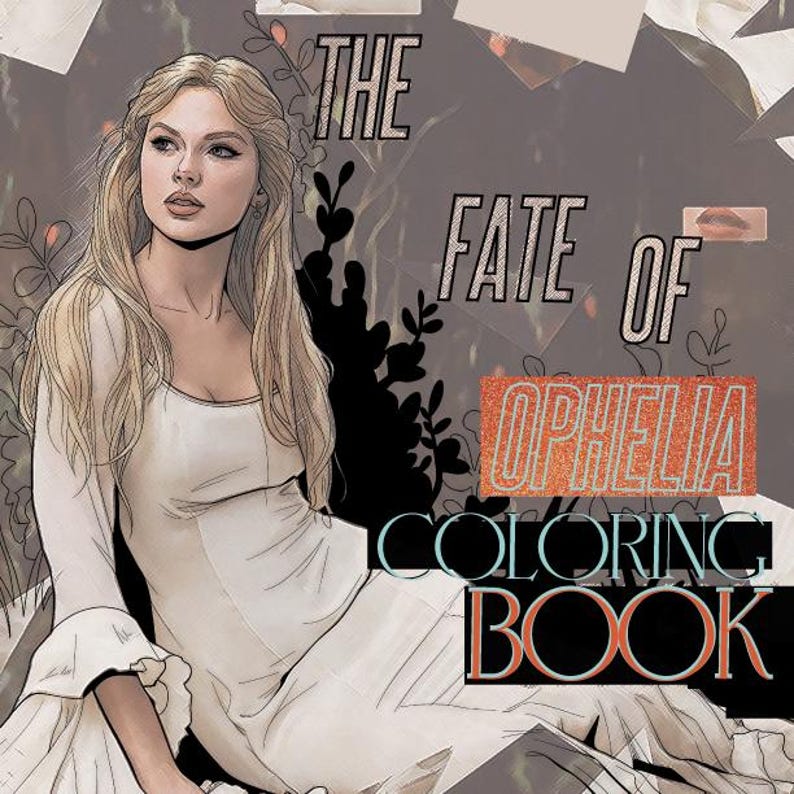 Taylor the Life of a Showgirl Coloring Book | 25 Pages - Etsy