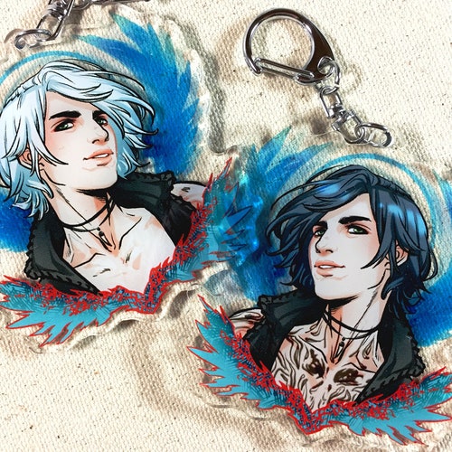 Devil May Cry Kitty Acrylic Charm Keychains - Etsy
