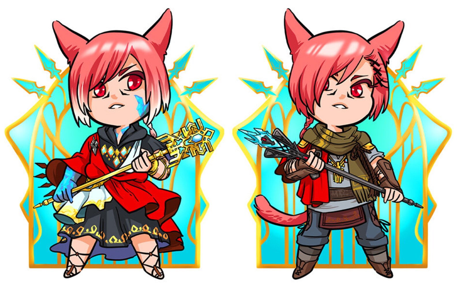 FFXIV Crystal Exarch Shadowbringers FF14 Miqote Catboy - Etsy