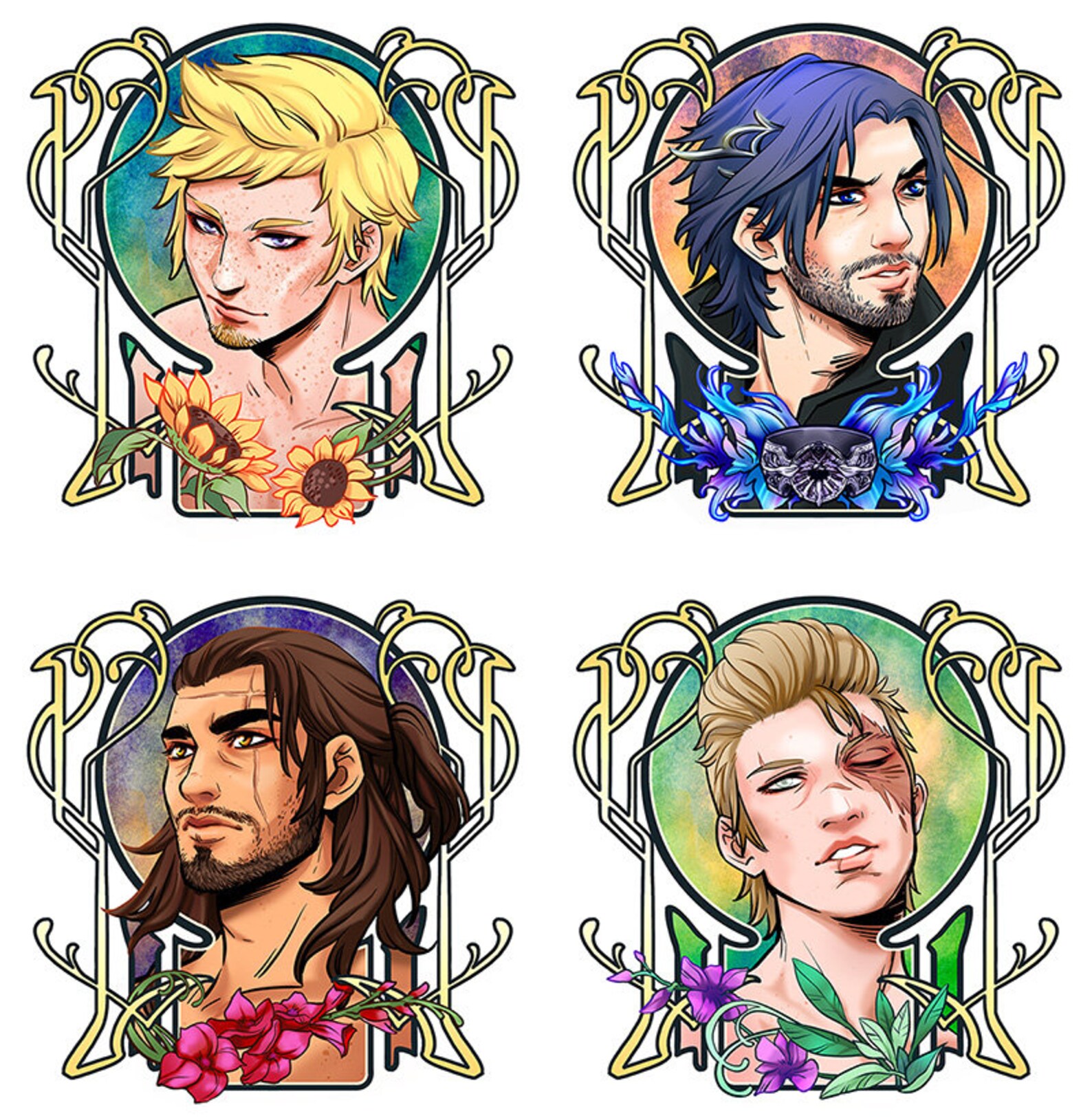 FFXV Nouveau Timeskip Final Fantasy XV FF15 Ignis Gladio - Etsy