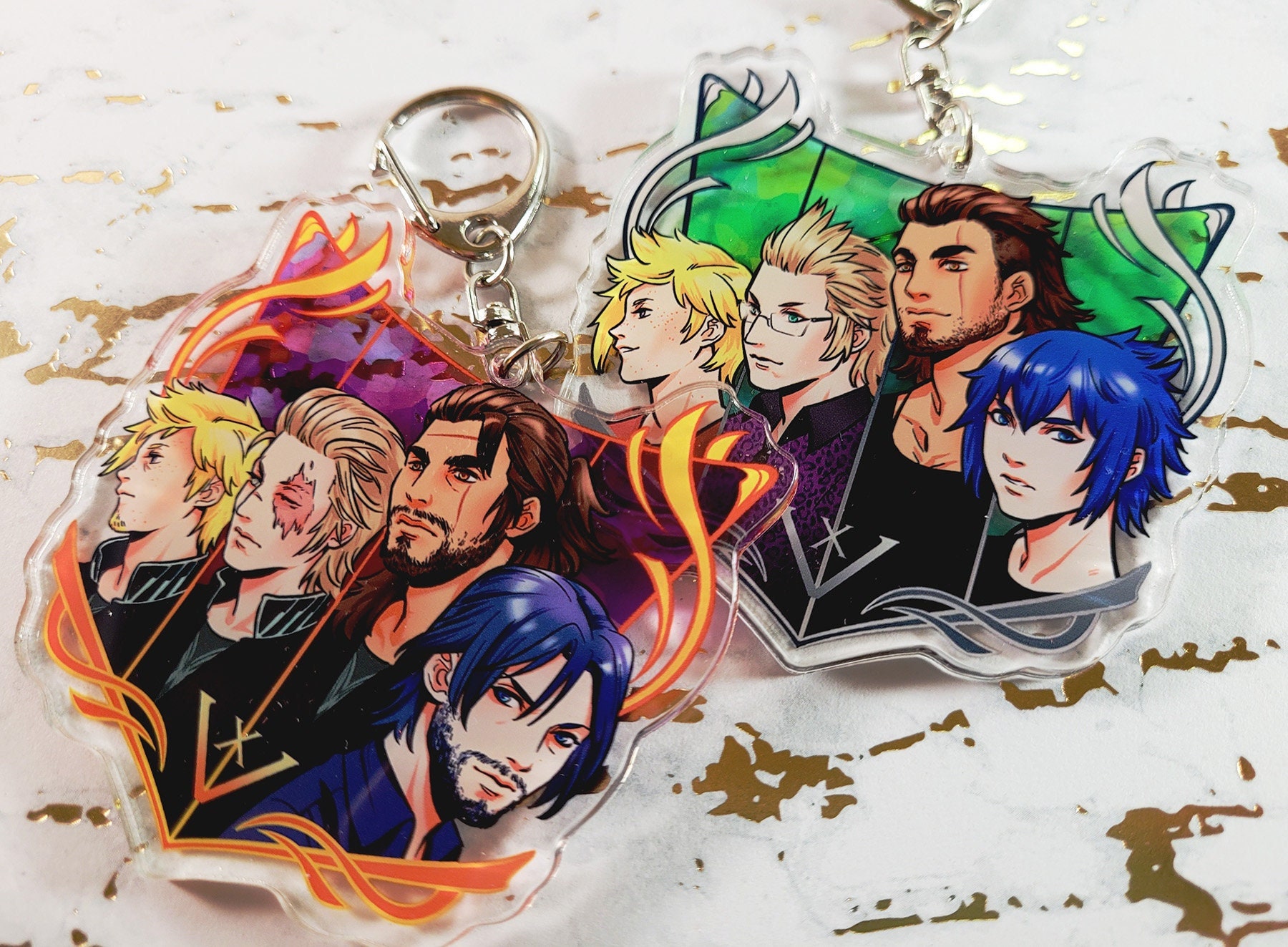 FFXV 5 Year Anniversary Charms - Ff15 Final Fantasy 15 FFXV 5 Year Anniversary Charms - Ff15 Final Fantasy 15