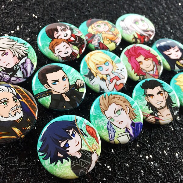 Final Fantasy Button Sets - Etsy