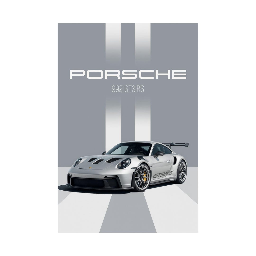 Porsche 992 GT3 RS Poster: Matte Finish Automotive Wall Art - Etsy
