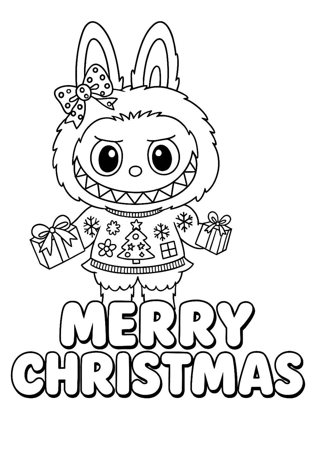 Merry Bubu Coloring Sheet! - Etsy UK