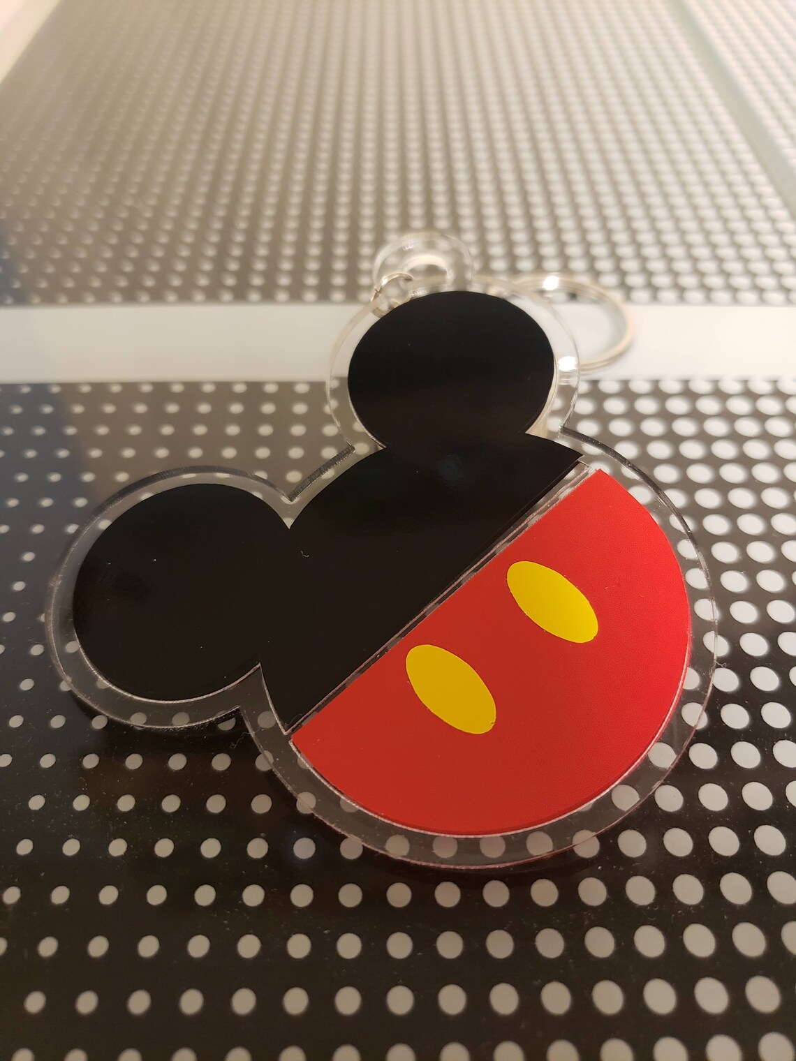 Acrylic Mickey Mouse Keychain - Etsy