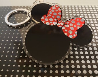 Acrylic Bow Keychain - Etsy