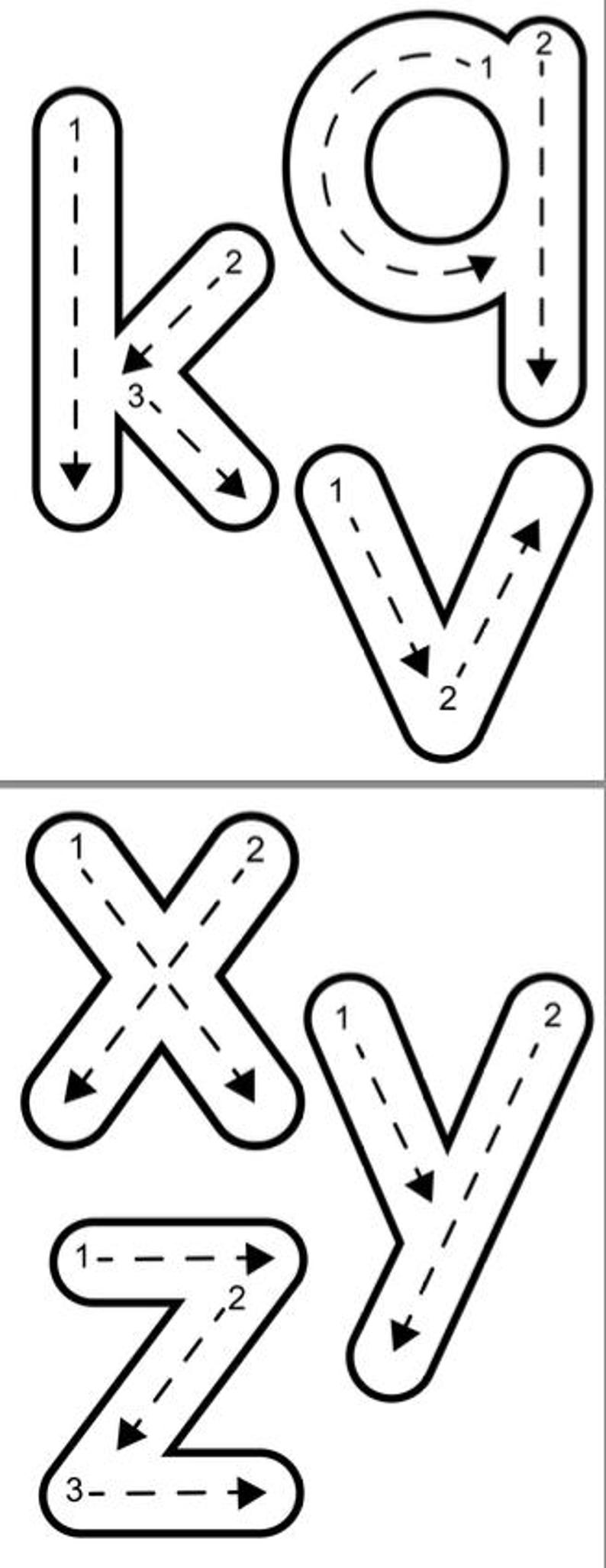 Montessori Letter Tracing - Etsy