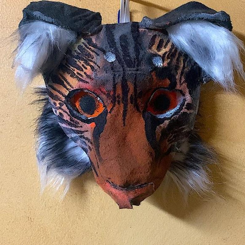 Custom Commission Therian/furry Mask - Etsy