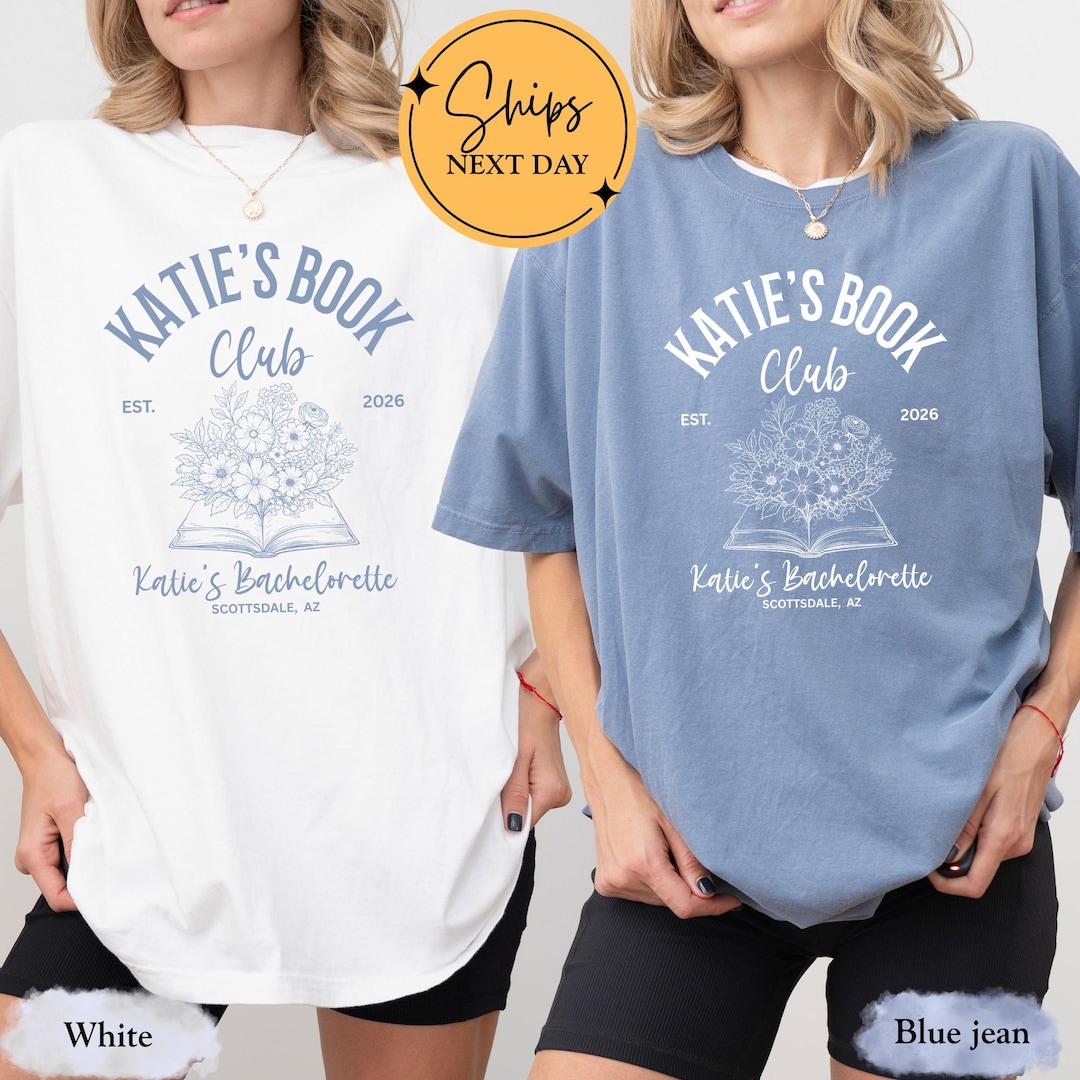 Book Club Bachelorette Shirt, Custom Bachelorette Party Shirt ...