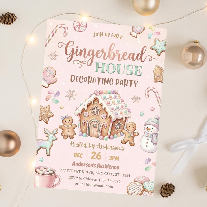 Gingerbread Pastel Party - Etsy UK