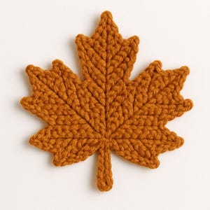 Autumn Leaf Coaster Set Crochet Pattern PDF – Maple Leaf Coaster – Fall ...