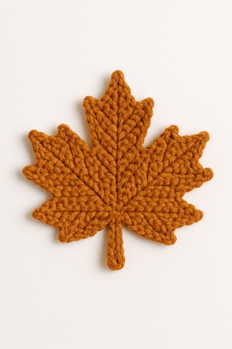 Autumn Leaf Coaster Set Crochet Pattern PDF – Maple Leaf Coaster – Fall ...