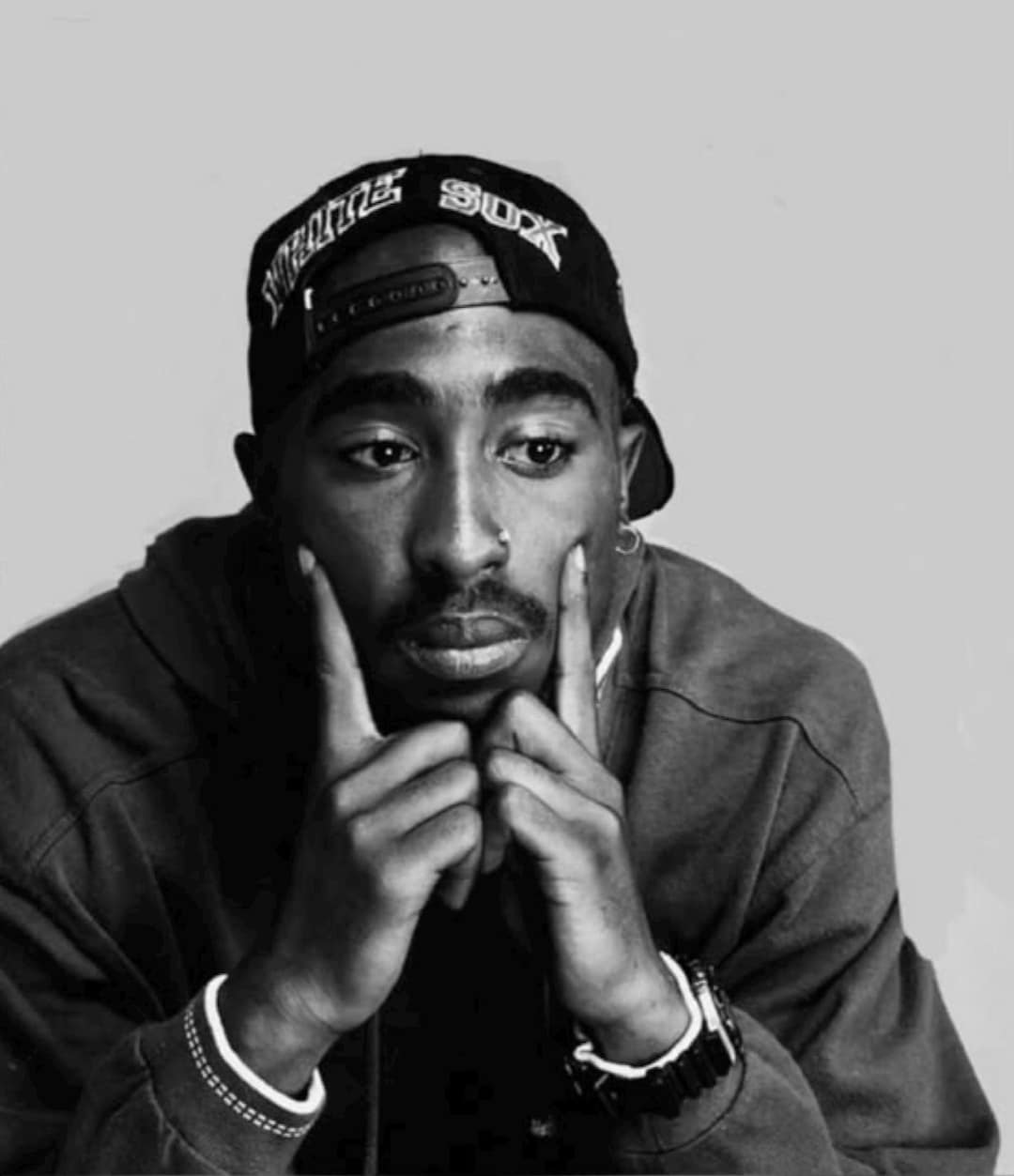 Tupac Digital Photo + Black or Grey Background - Etsy