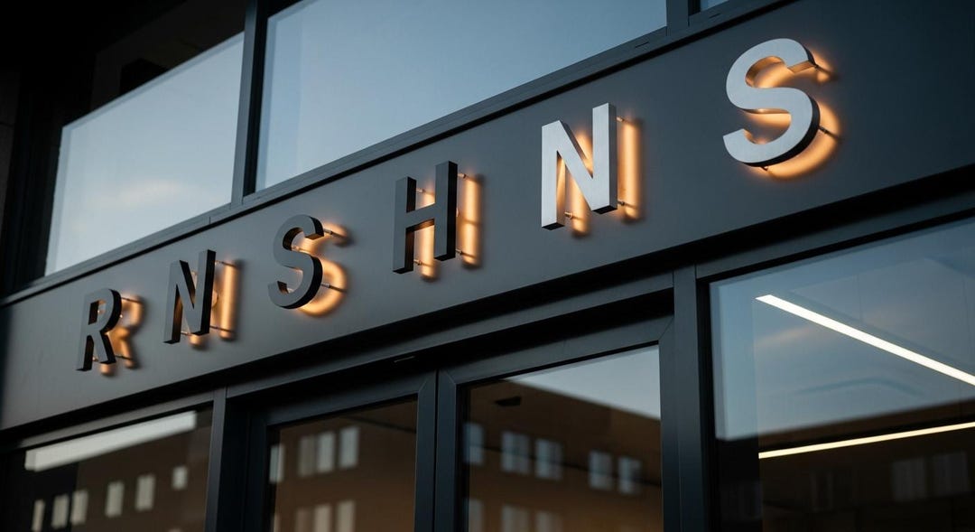 Custom 3D Metal Backlit Sign | LED Business Logo Sign | Metal Sign ...
