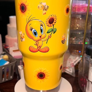 Tweety Bird Sunflower 30oz Stainless Steel Tumbler - Etsy