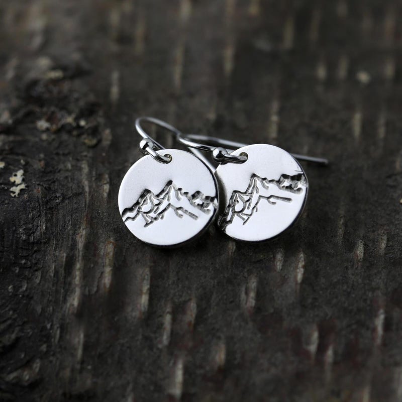 Silver Loop Earring Disc - Etsy