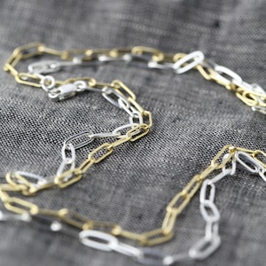 Minimalist Elegant Chain Necklace in Sterling Silver or Gold Filled ...