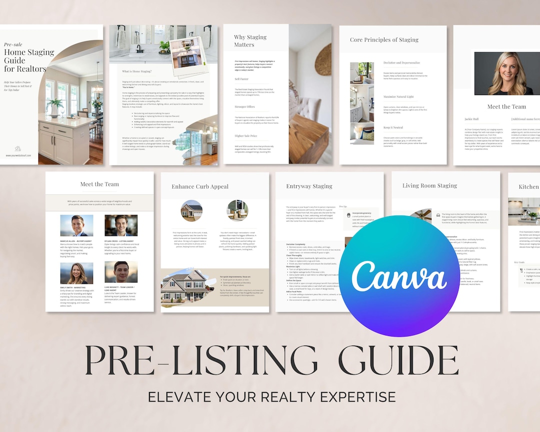 Realtor Home Staging Guide: Pre-listing Home Prep Template for Realtors ...