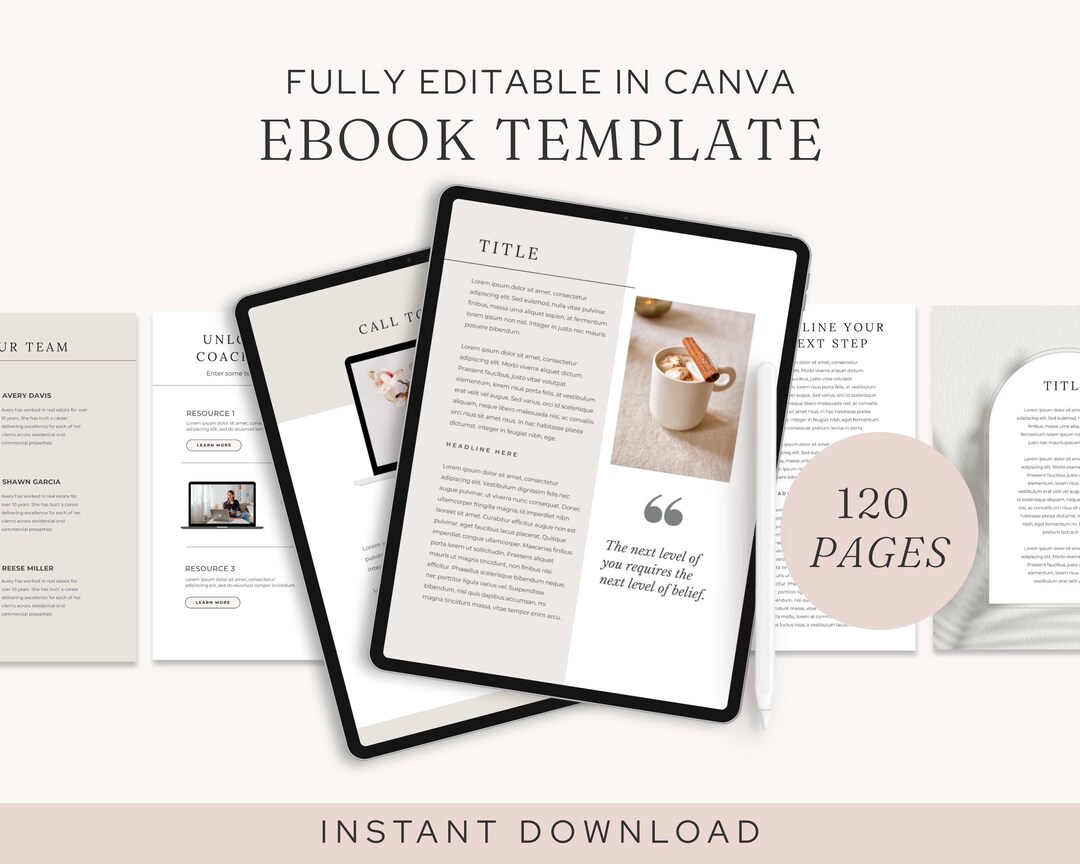 Editable Ebook Template for Canva | Coaching Guidebook Template | Lead ...