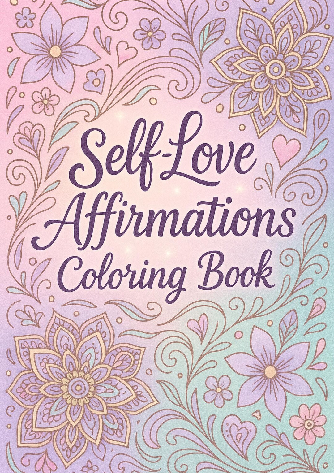 Self‑love Affirmations Coloring Book PDF – Positive Quotes for ...
