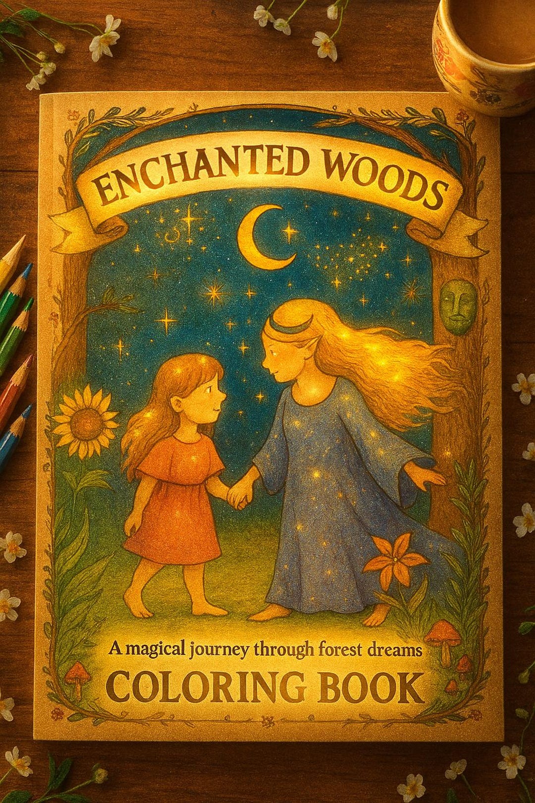 Enchanted Woods Coloring Pages – Mystical Forest Printable for ...