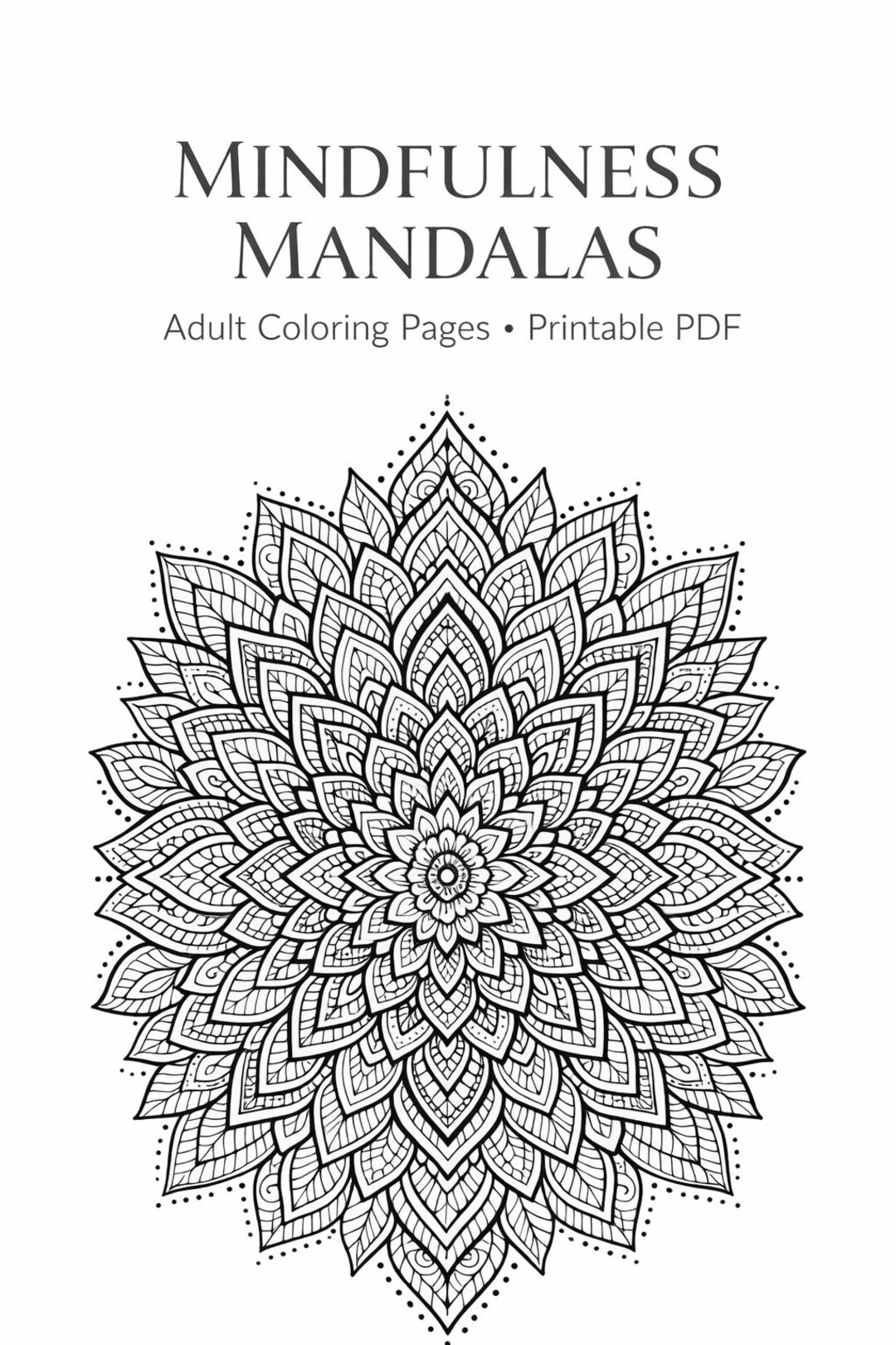 Mindfulness Mandalas Coloring Book PDF • 15 Pages + Bonus • Stress ...