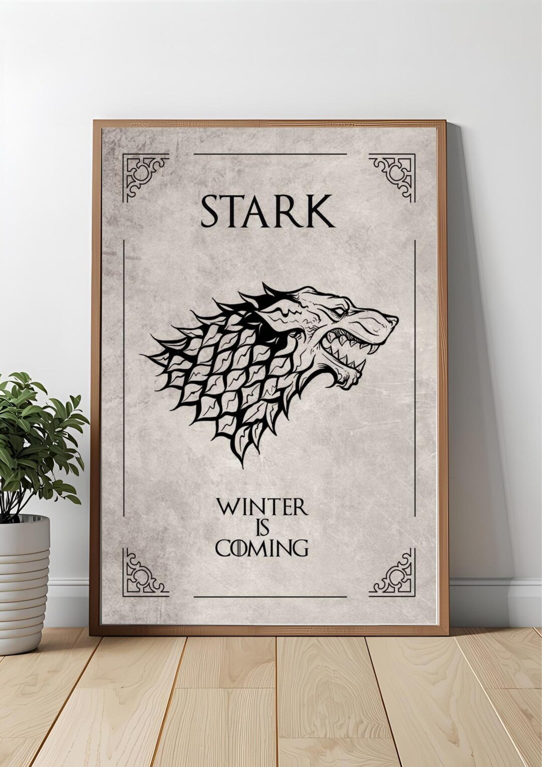 House Stark “winter is Coming” Poster – Game of Thrones Wall Art - Etsy