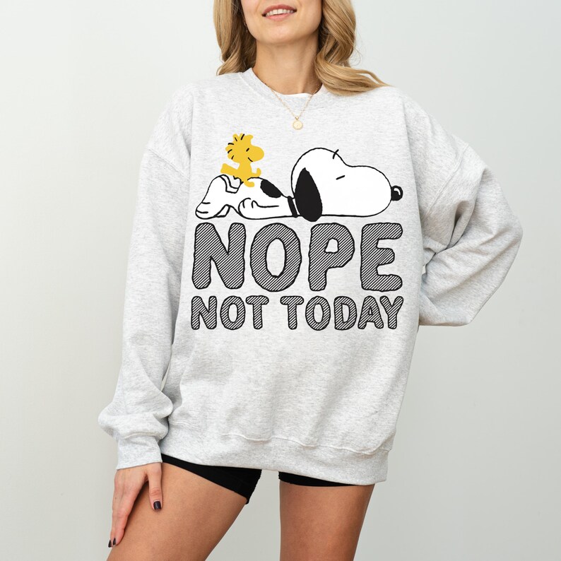 Snoopy and Friends Nope Not Today PNG, Cute Snoopy Love Png, Funny ...