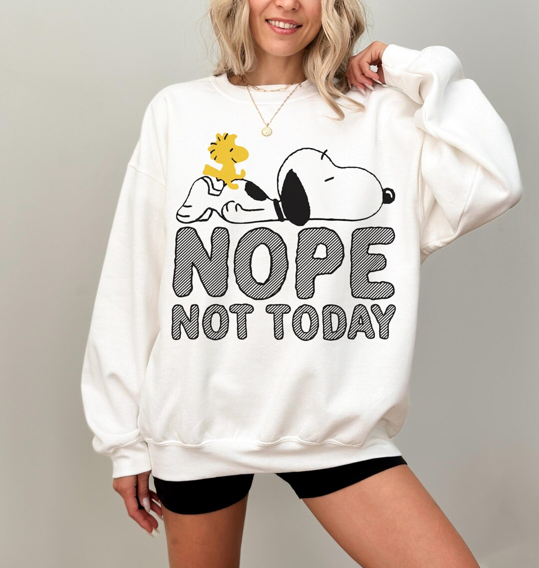 Snoopy and Friends Nope Not Today PNG, Cute Snoopy Love Png, Funny ...