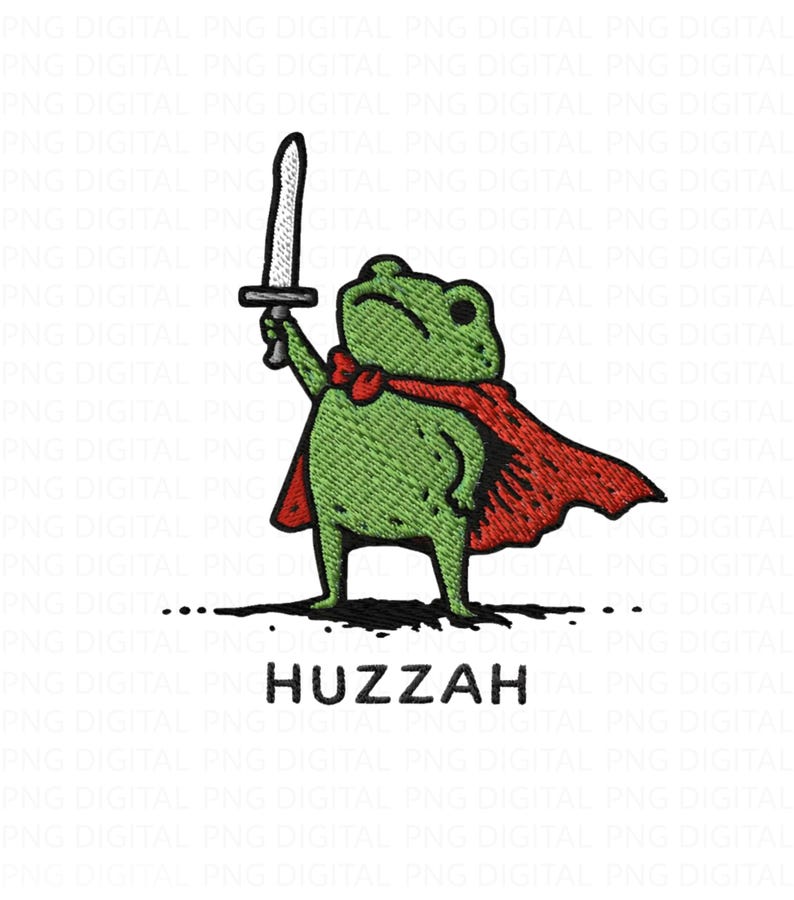 Huzzah Frog With Sword Tee PNG, Portland Protest Frog Shirt, Funny Dnd ...