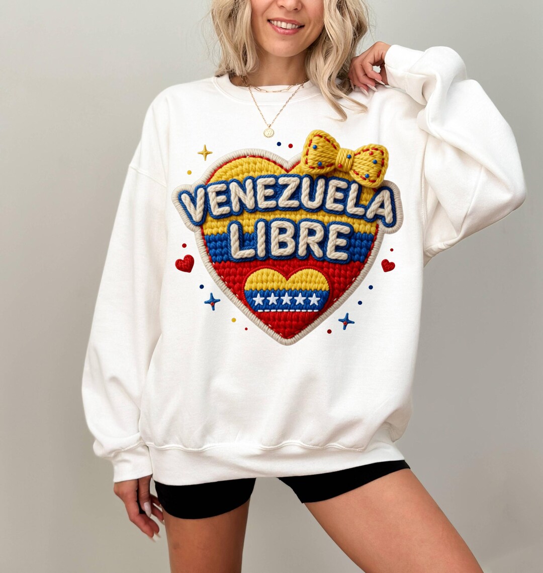 Venezuela Libre PNG, Faux Embroidery Heart Patch, Venezuela Flag ...