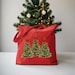 Christmas Tree Tote Bag: Watercolor Trees Holiday Cotton Canvas Bag - Etsy