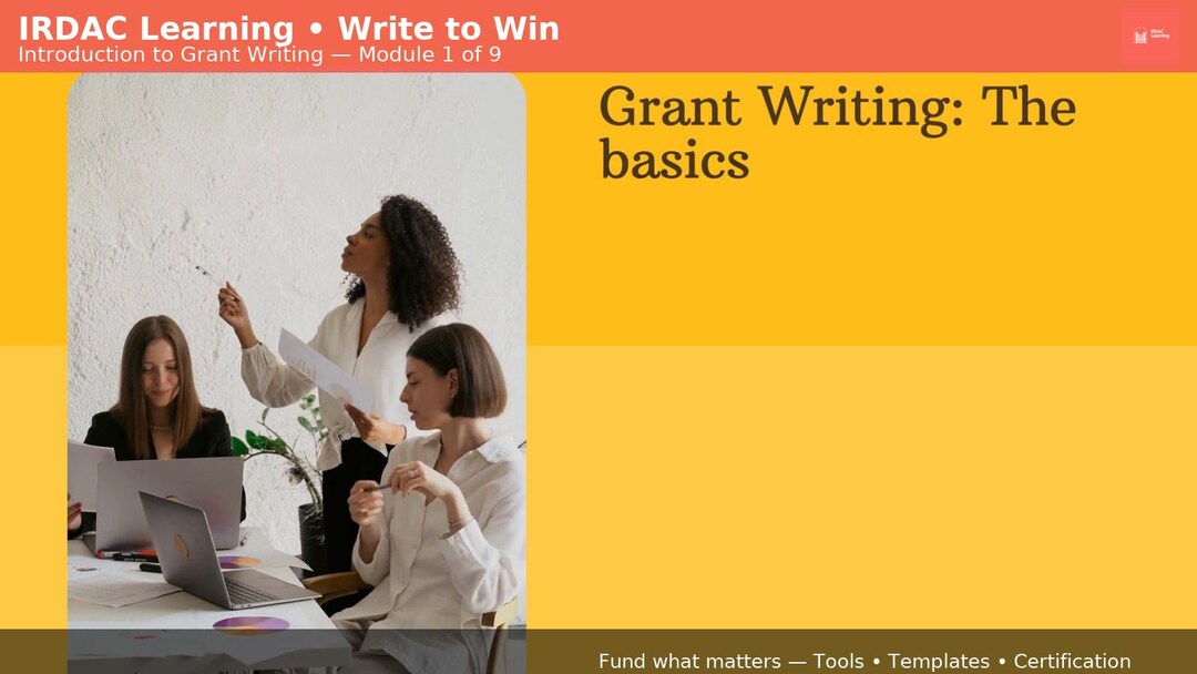 Grant Writing Mastery: 9-part Course With Tools, Templates ...