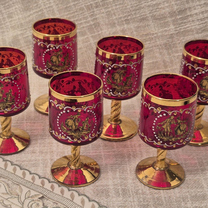 Victorian Cordial Glass - Etsy