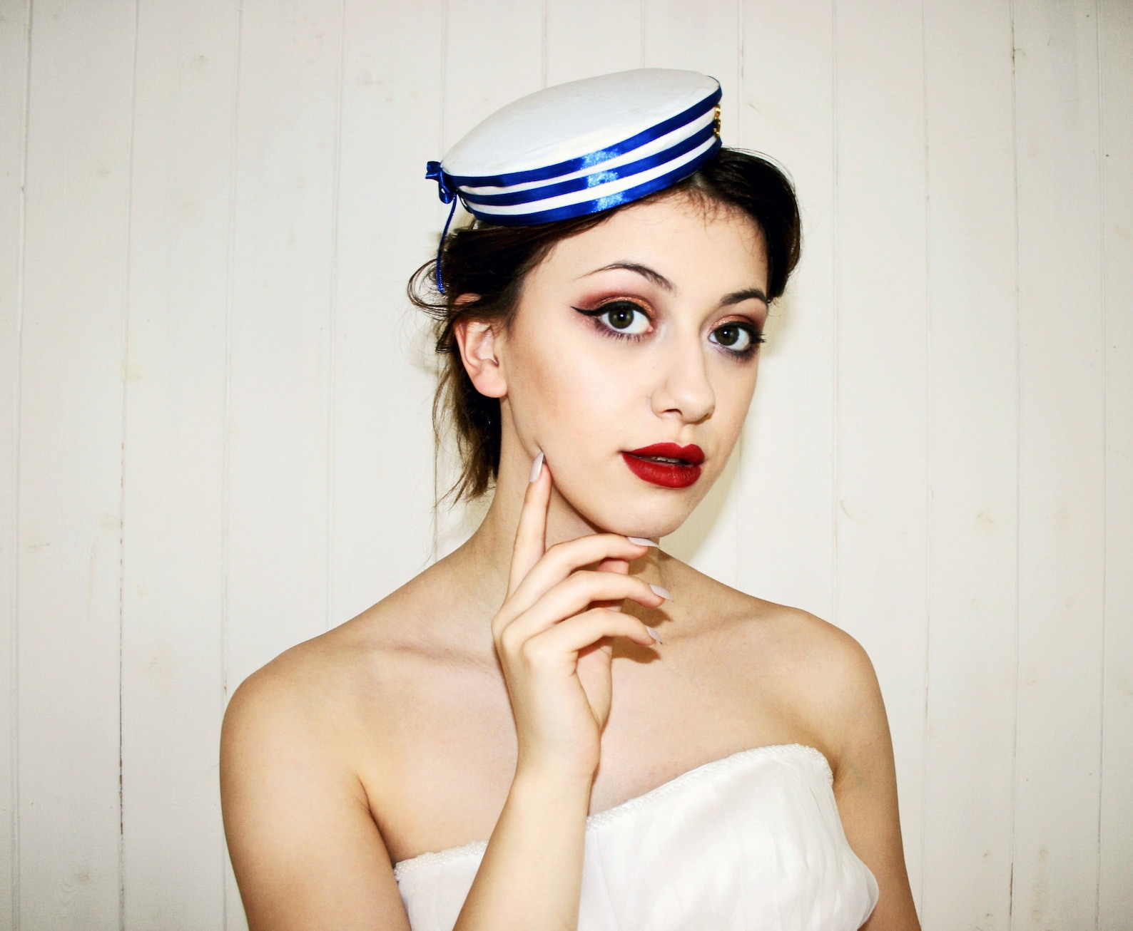 Sailor Girl Hat Cruise Hat Sailor Cap Pin up Sailor Girl - Etsy