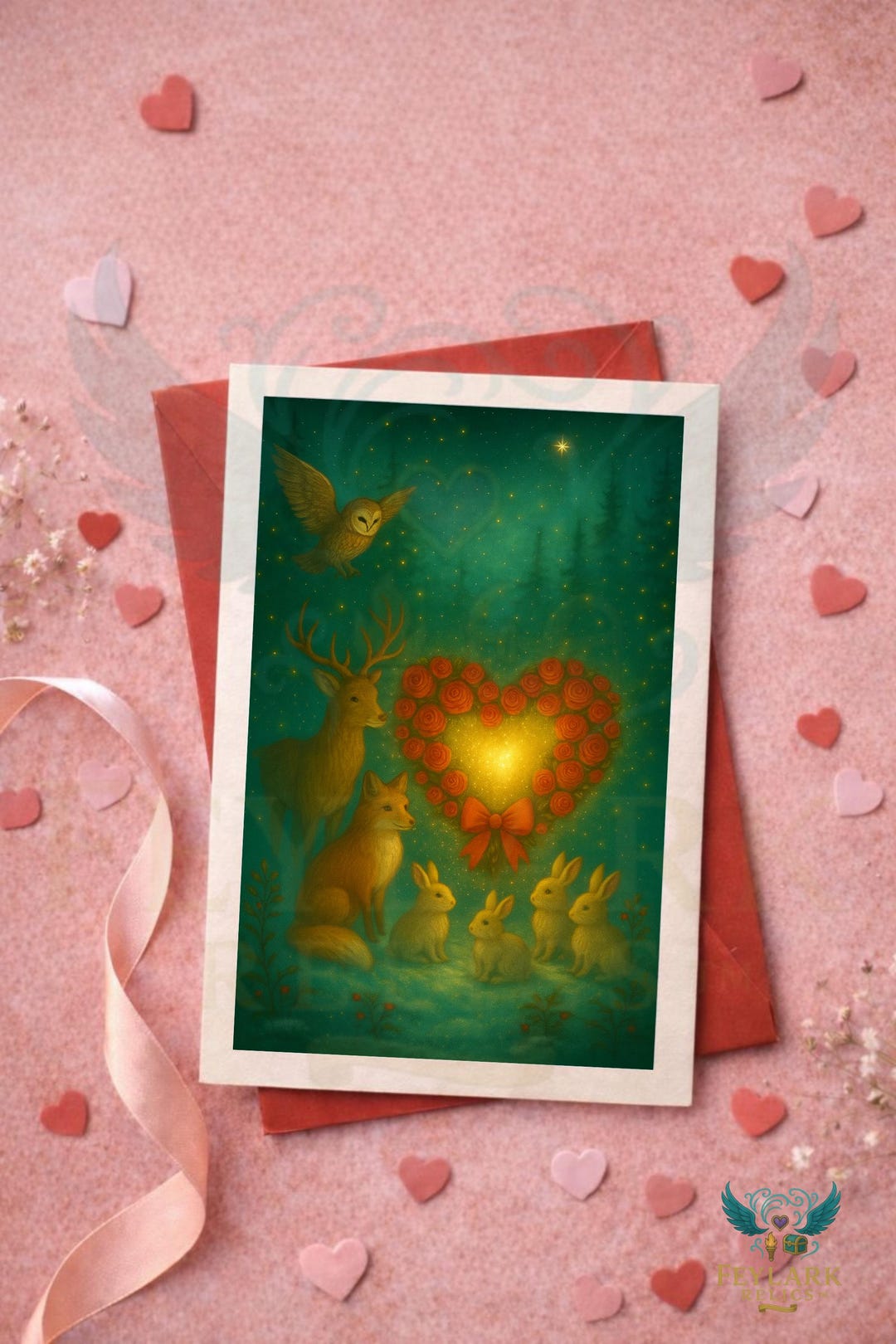 Valentine’s Day Card Printable – Woodland Animal Love Card ...