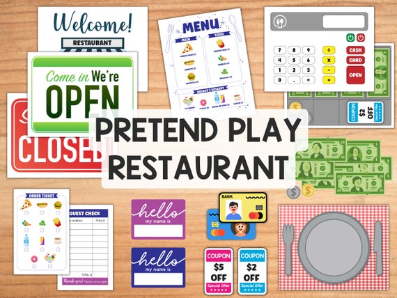 Digital Printable Restaurant Download - Etsy