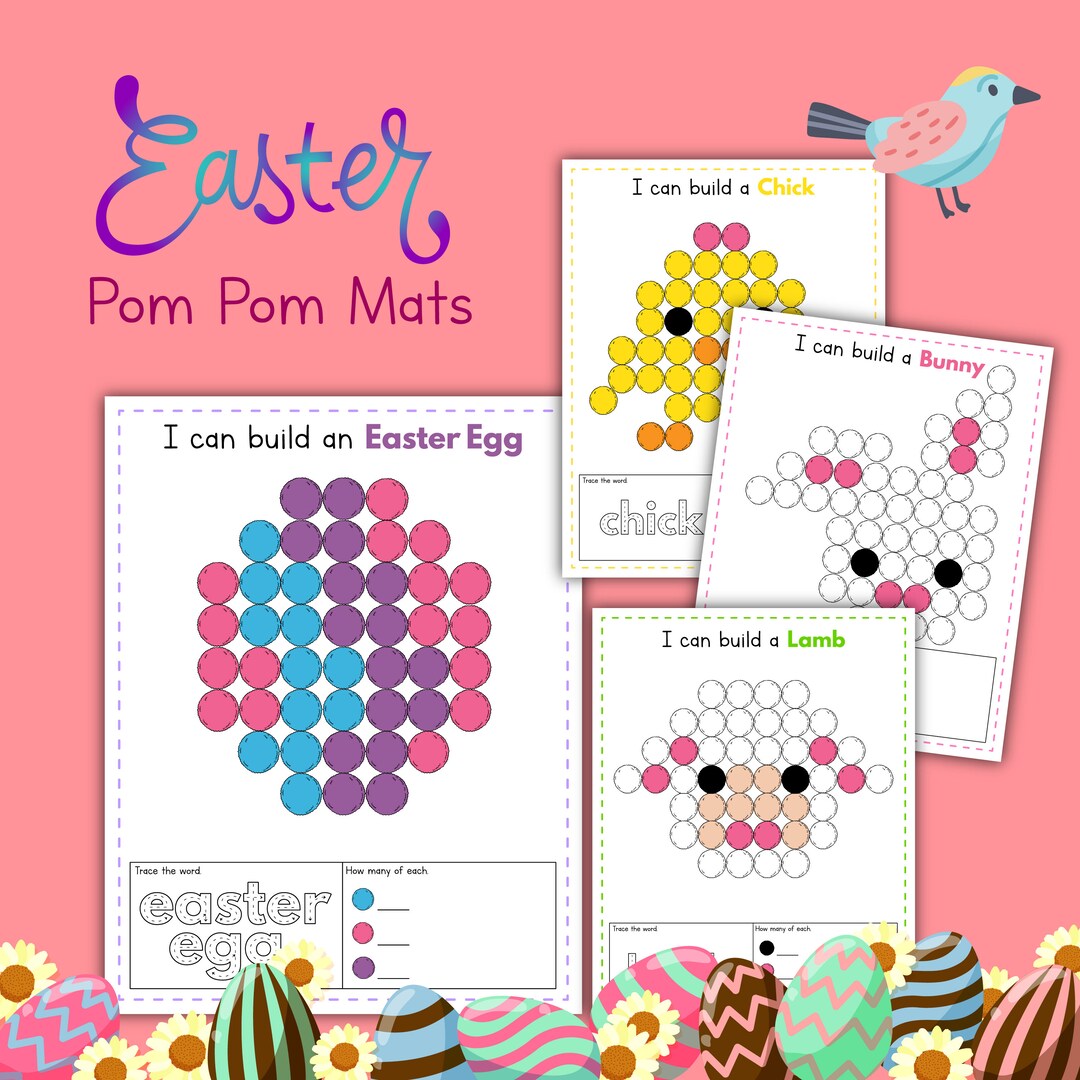 Easter Pom Pom Mats - Etsy