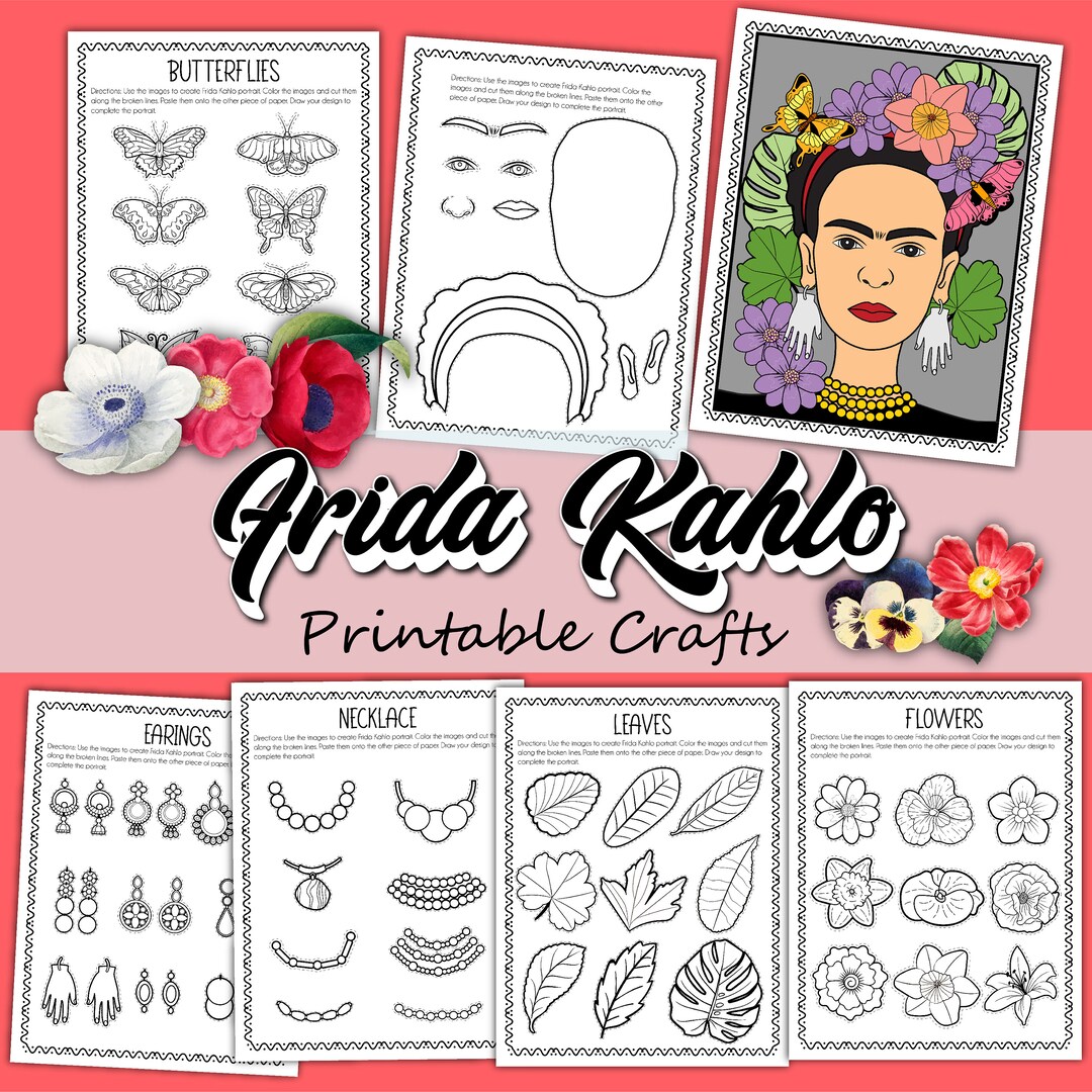 Frida Kahlo Printable Activity - Etsy
