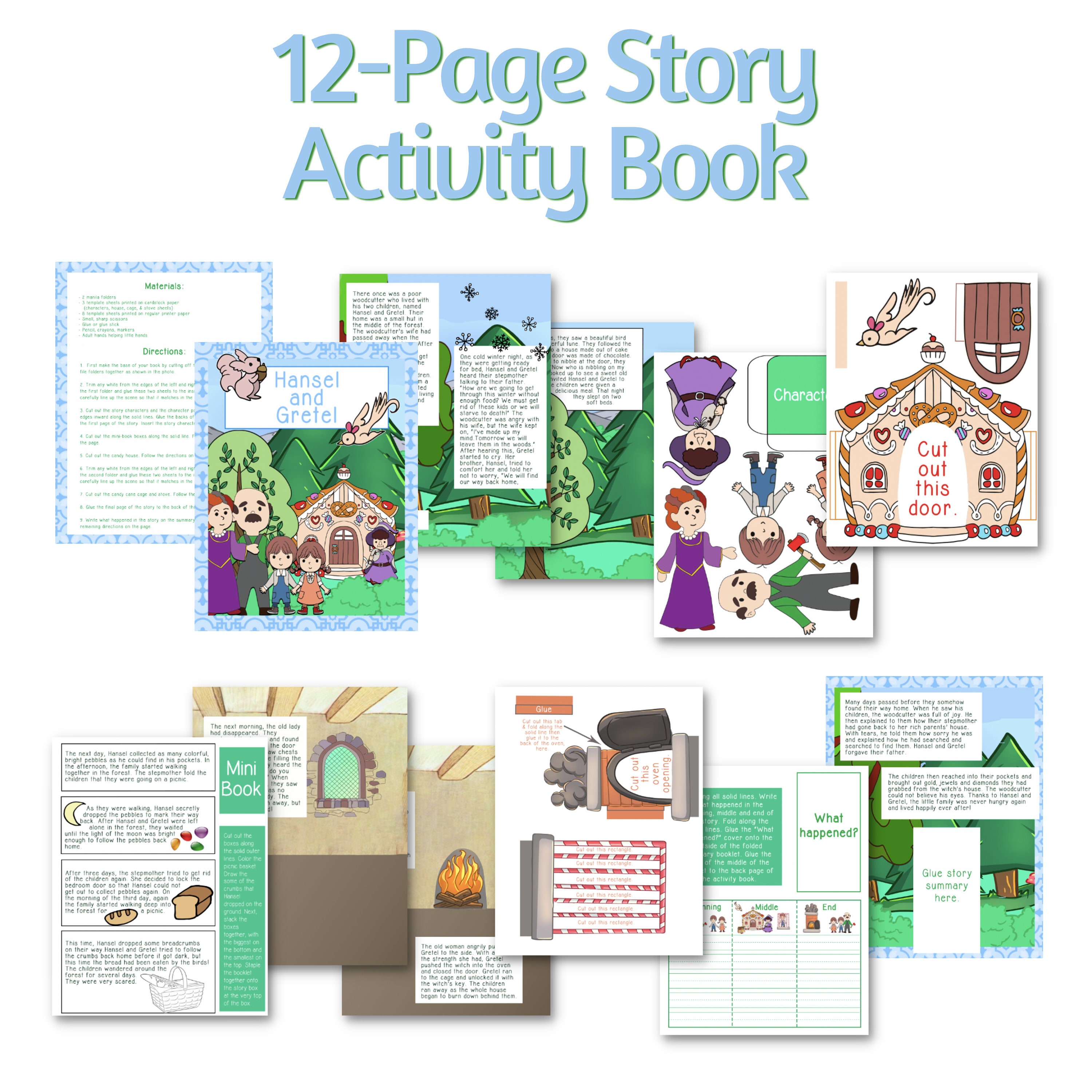 Hansel and Gretel Activity Story Book - Etsy