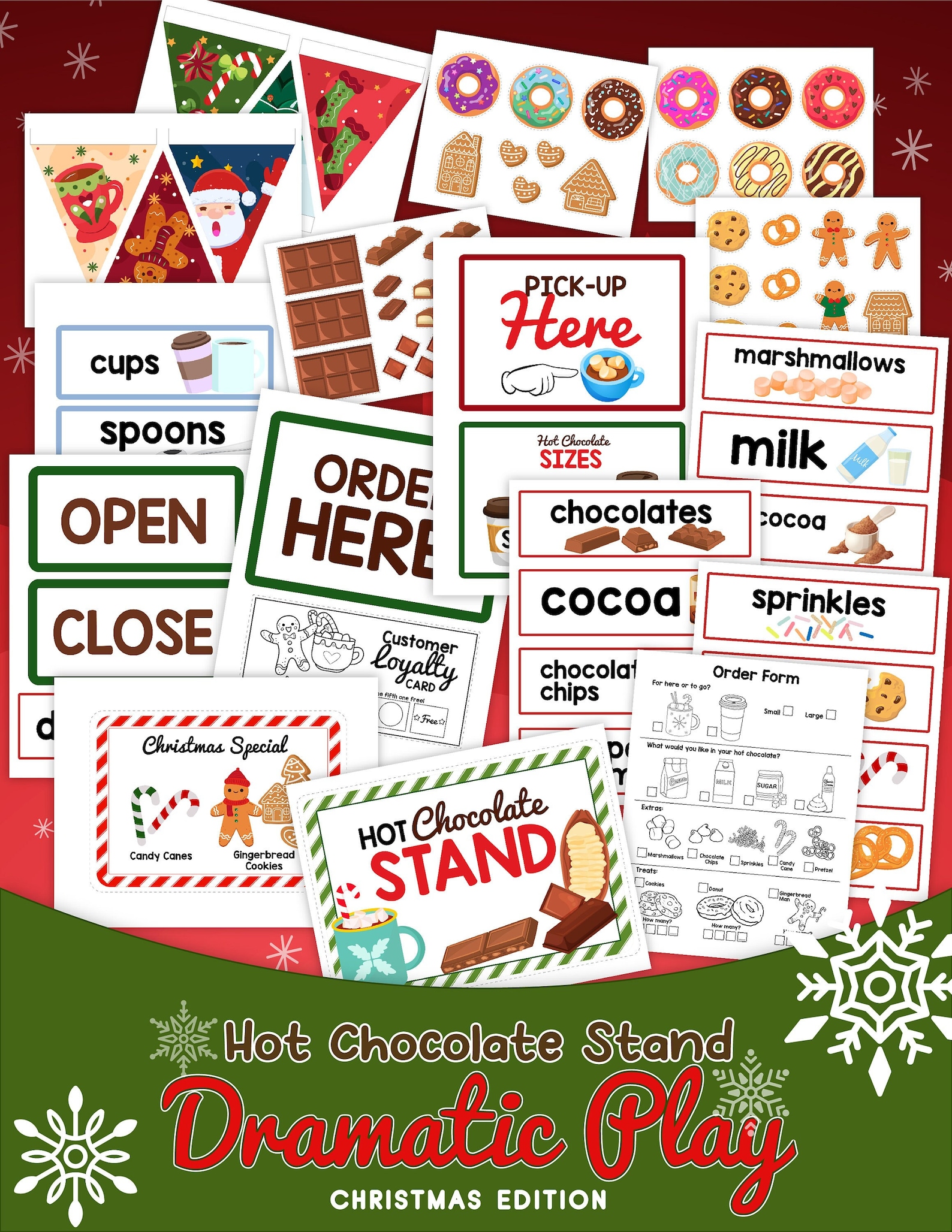 Hot Chocolate Stand Dramatic Play - Etsy