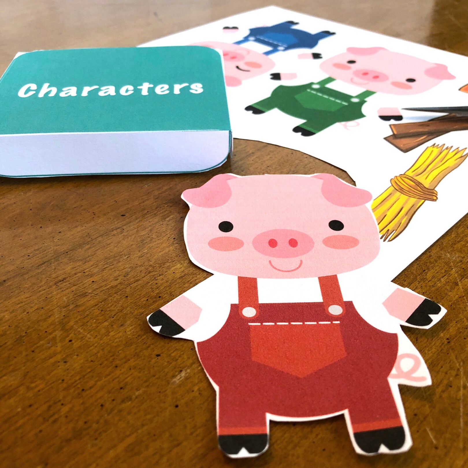Digital Downloadable Printable Three Little Pigs Interactive Book - Etsy