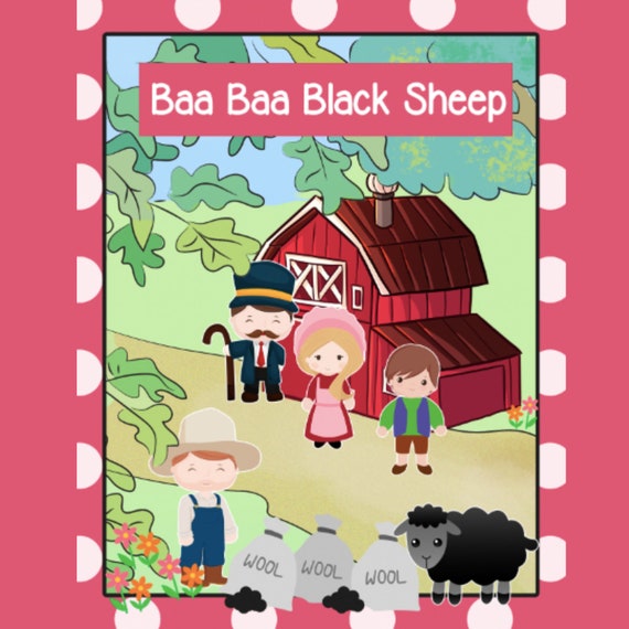 Baa Baa Black Sheet Activity Story Book - Etsy
