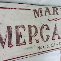 The Village Mercantile - Village Mercantile Sign - Mercantile Decor ...