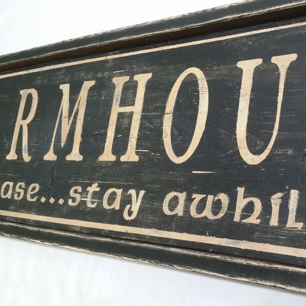 Stay Awhile Sign - Etsy