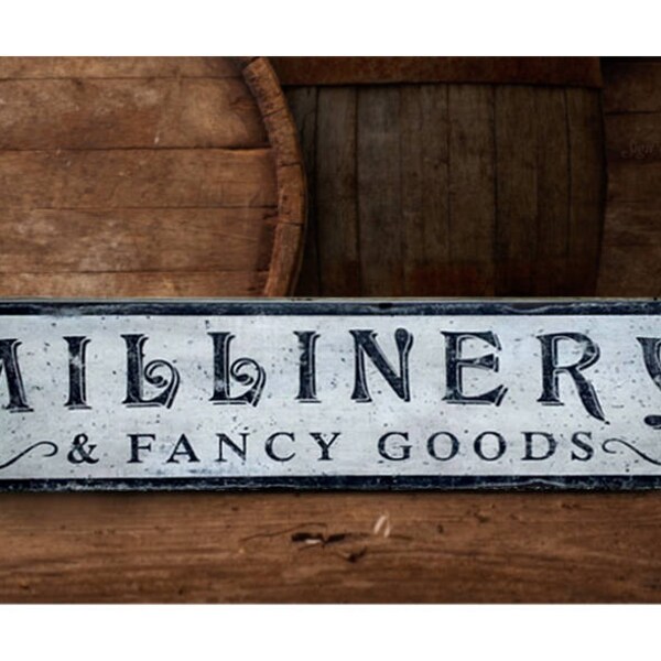 Antique Millinery Sign - Etsy