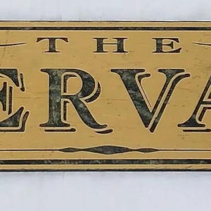 The Conservatory Sign Gold - Handmade Wood - Etsy